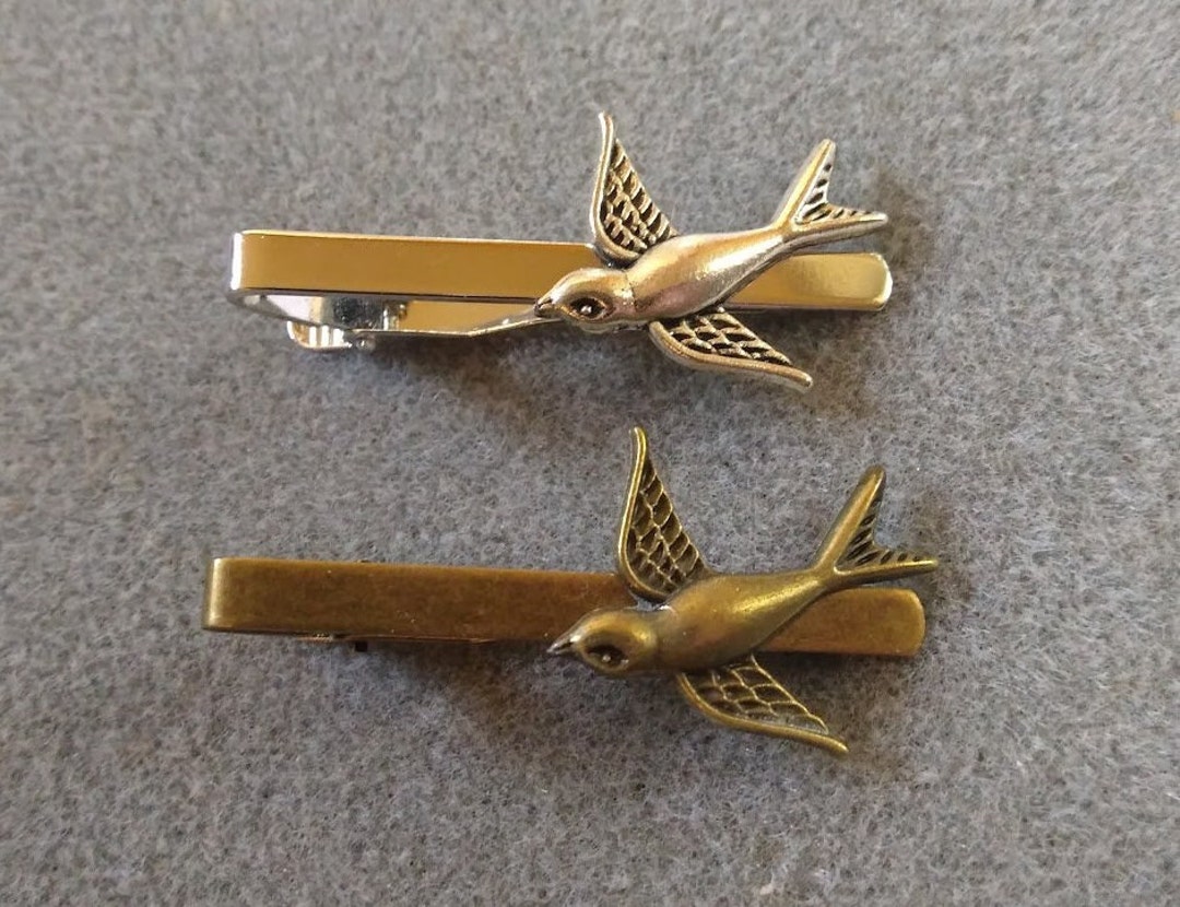 Swallow Bird Tie Clip: Nature Inspired Gift - Etsy