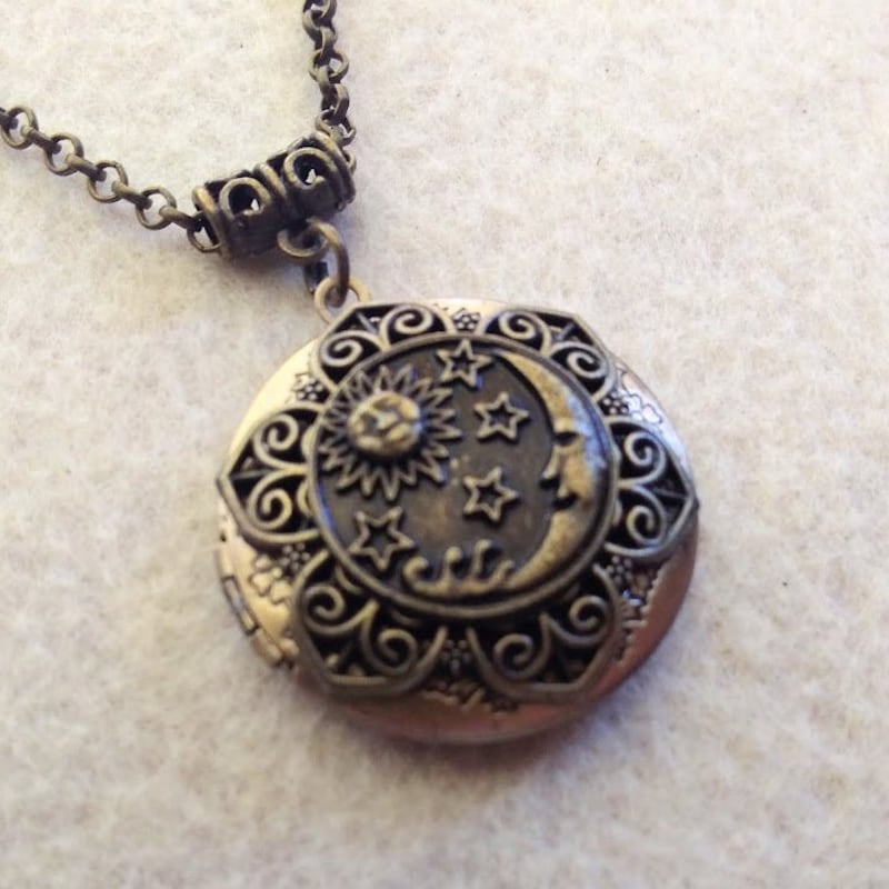 Moon Locket - Etsy