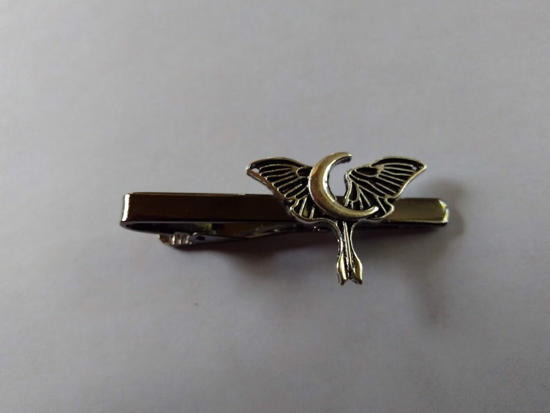 Luna Moth Tie Clip, Gothic Halloween Accessory - Etsy