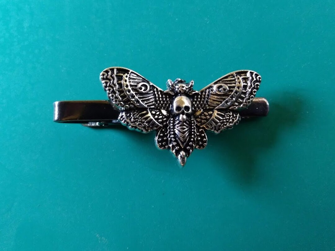 Moth Tie Clip: Gothic Macabre Gift - Etsy