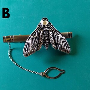Moth Tie Clip: Gothic Macabre Gift - Etsy
