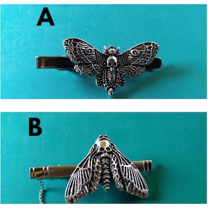 Moth Tie Clip: Gothic Macabre Gift - Etsy