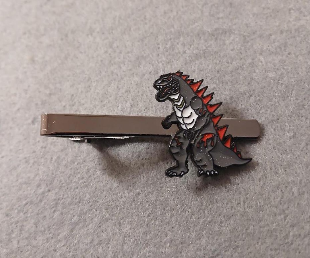 Godzilla Tie Clip Bar King of the Monsters Kaiju Great Gift Under 20 ...