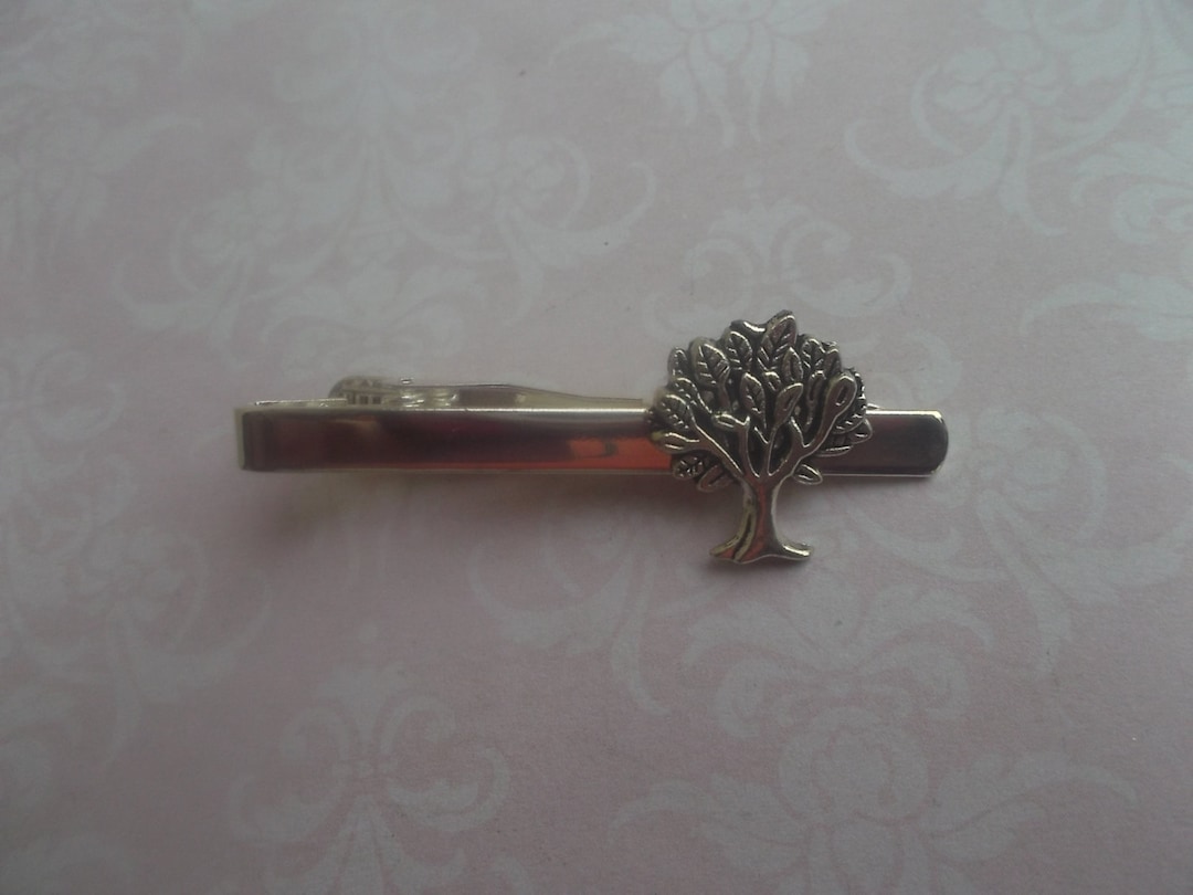 Antique Silver Tree of Life Tie Bar: Gothic Steampunk Tie Clip - Etsy