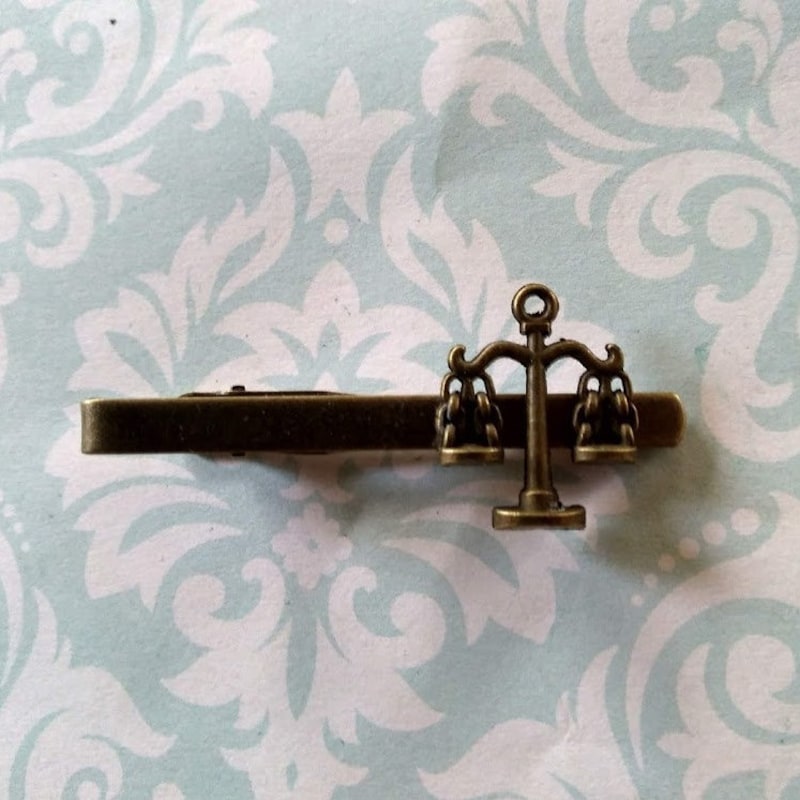 Antique Bronze Tie Pin - Etsy