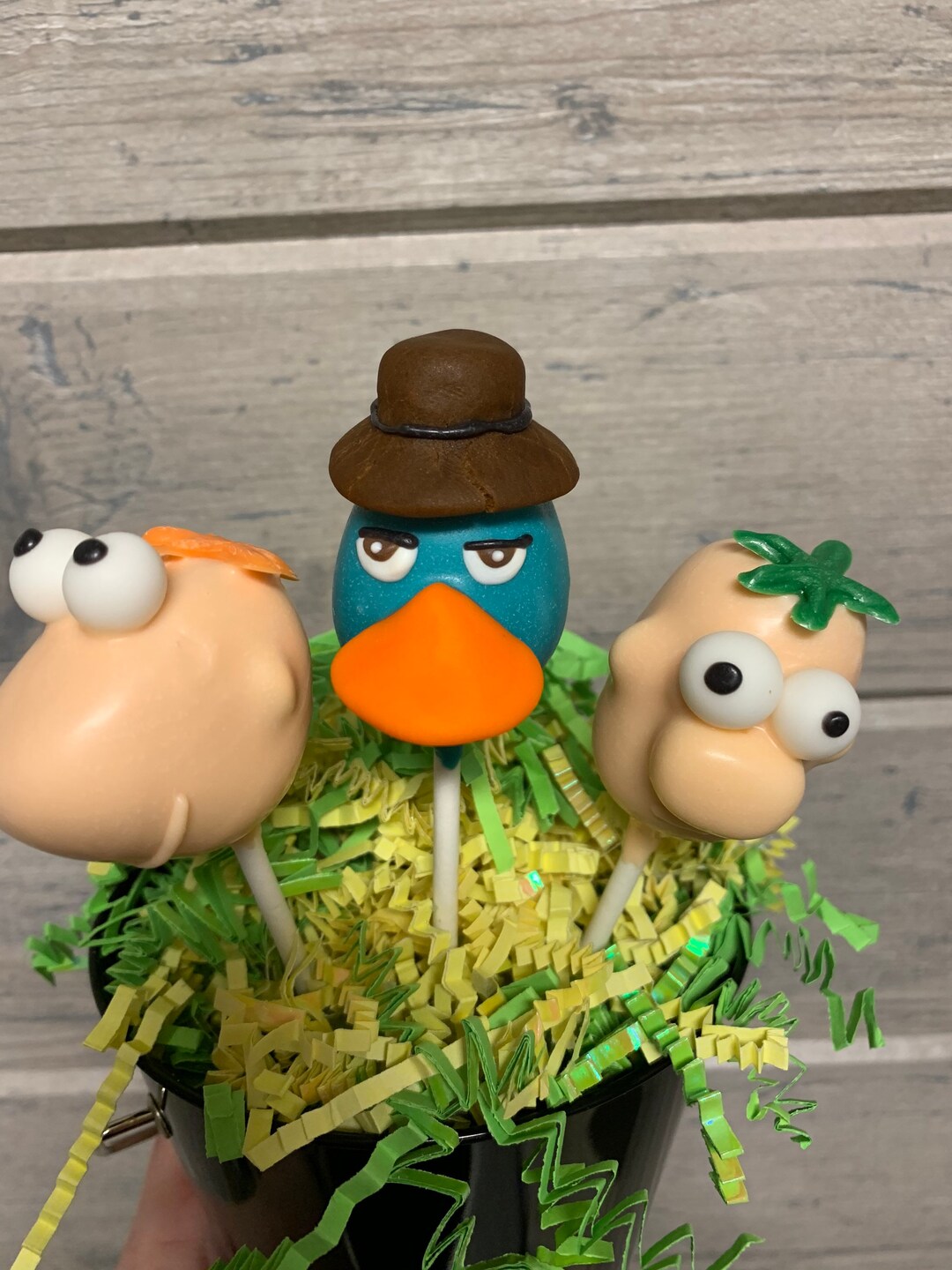 Phineus and Ferb Cake Pops - Etsy