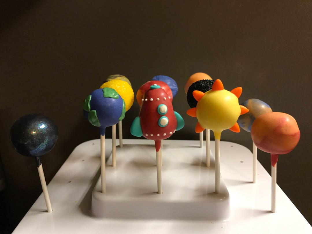 Rocket Ship and Planet Cake Pops - Etsy