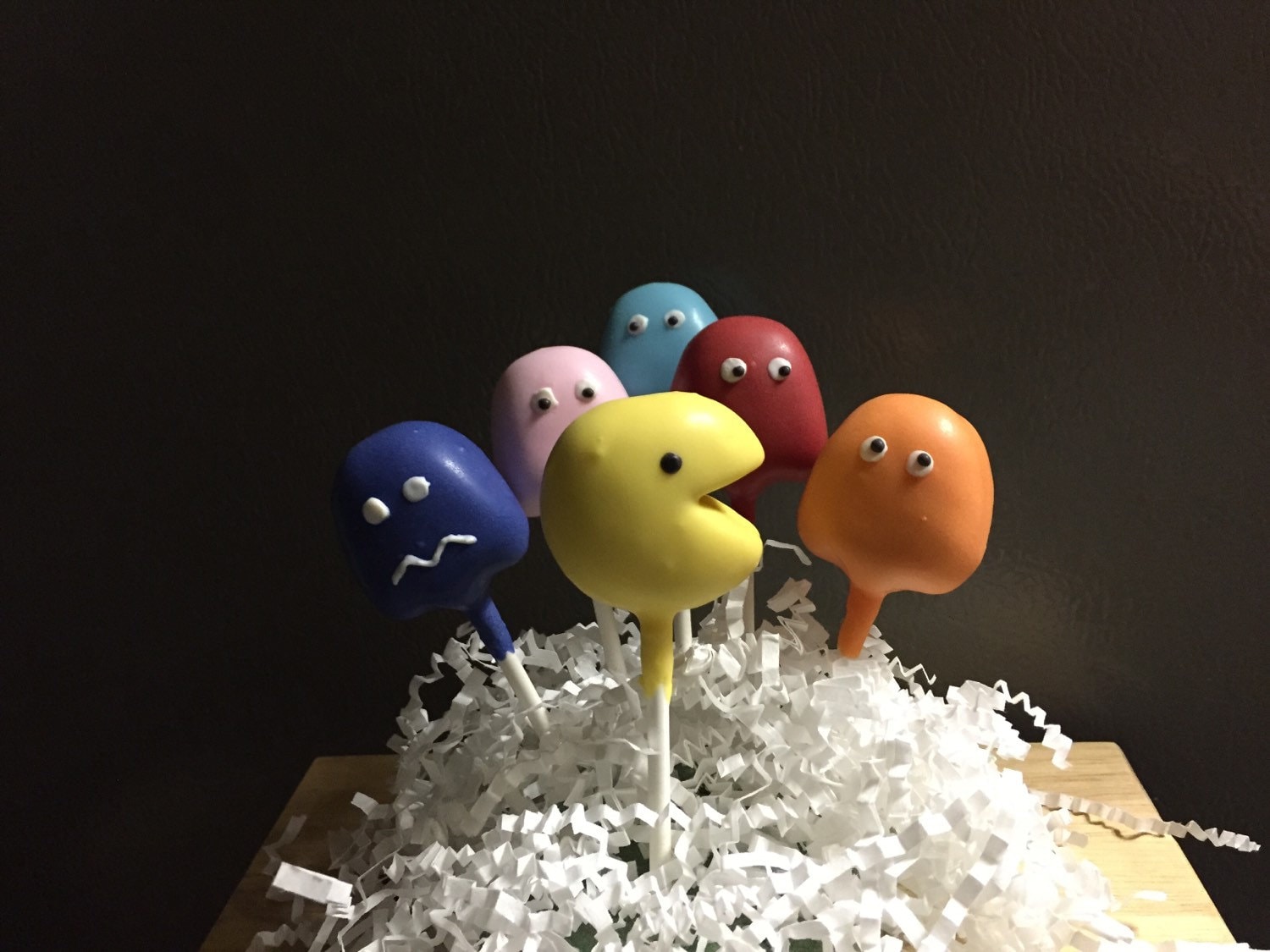 Pacman and Ghost Cake Pops - Etsy