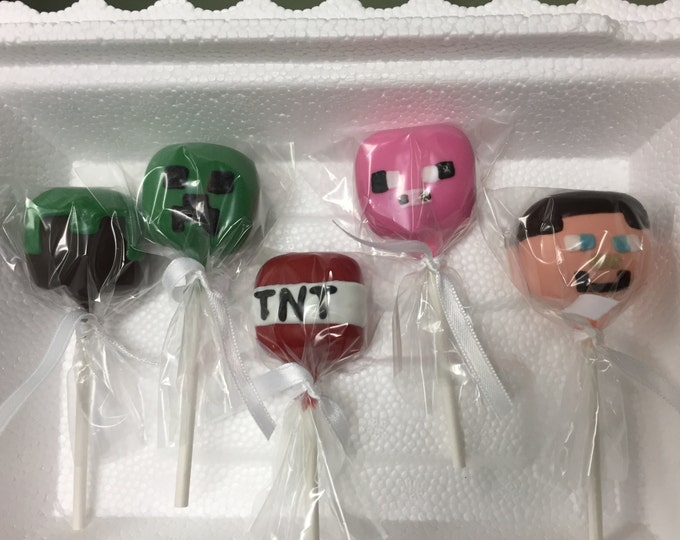 Minecraft Cake Pops - Etsy