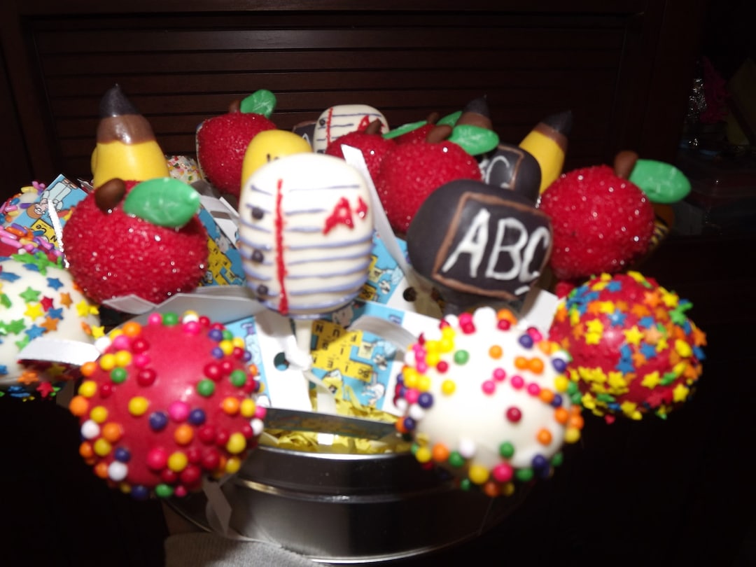 Back to School Cake Pops - Etsy