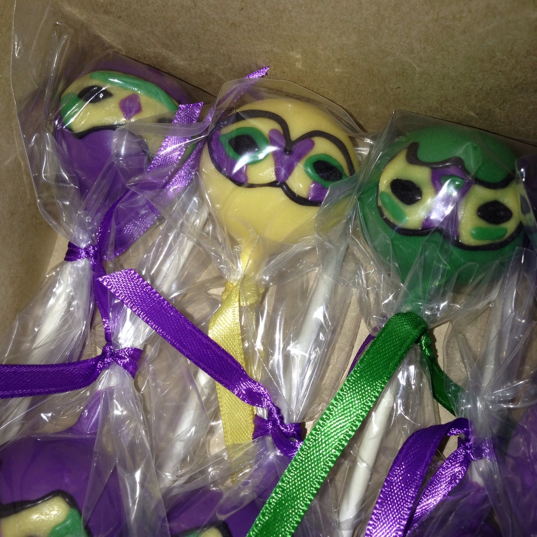 Mardi Gras Cake Pops - Etsy
