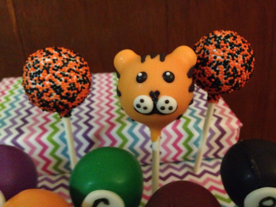 Tiger Cake Pops - Etsy