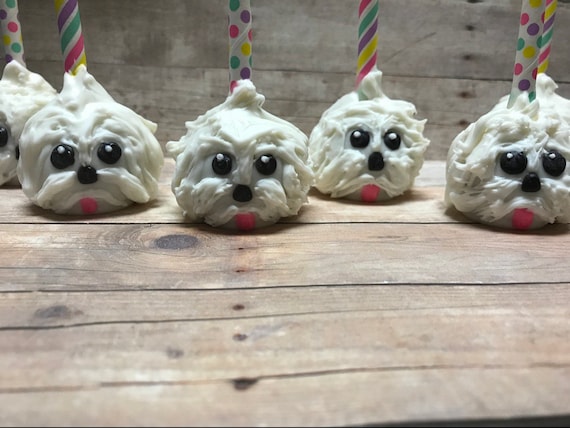Fluffy Dog Cake Pops | Etsy