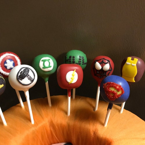 Superhero Cake Pops - Etsy