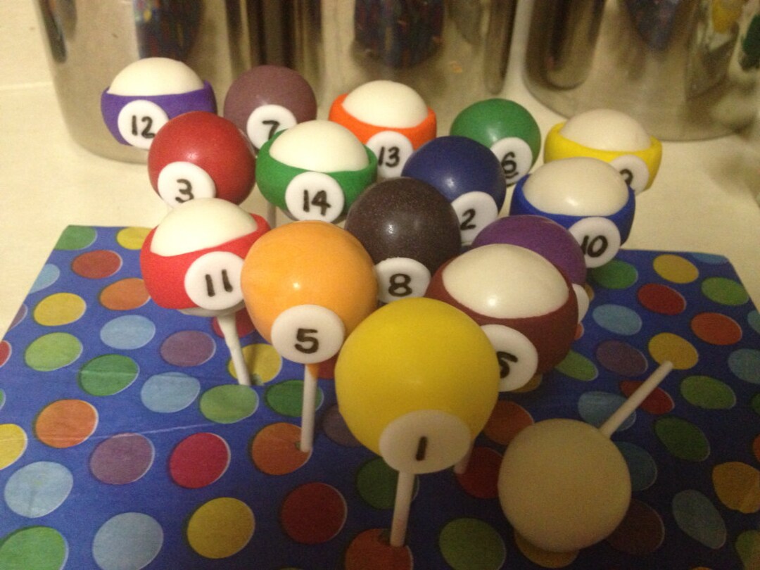 Pool Ball Cake Pops - Etsy
