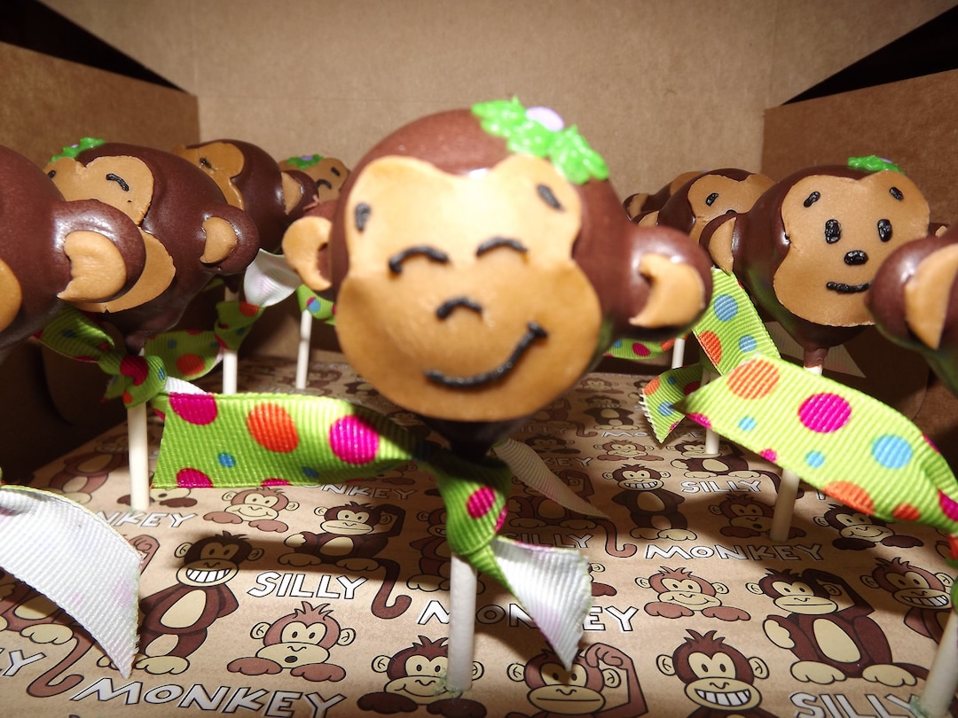 Monkey Cake Pops - Etsy