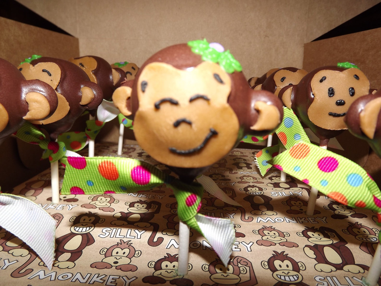 Monkey Cake Pops - Etsy