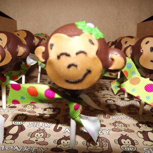 Monkey Cake Pops - Etsy