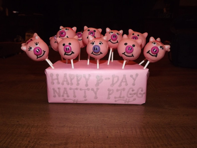 Pig Cake Pops - Etsy