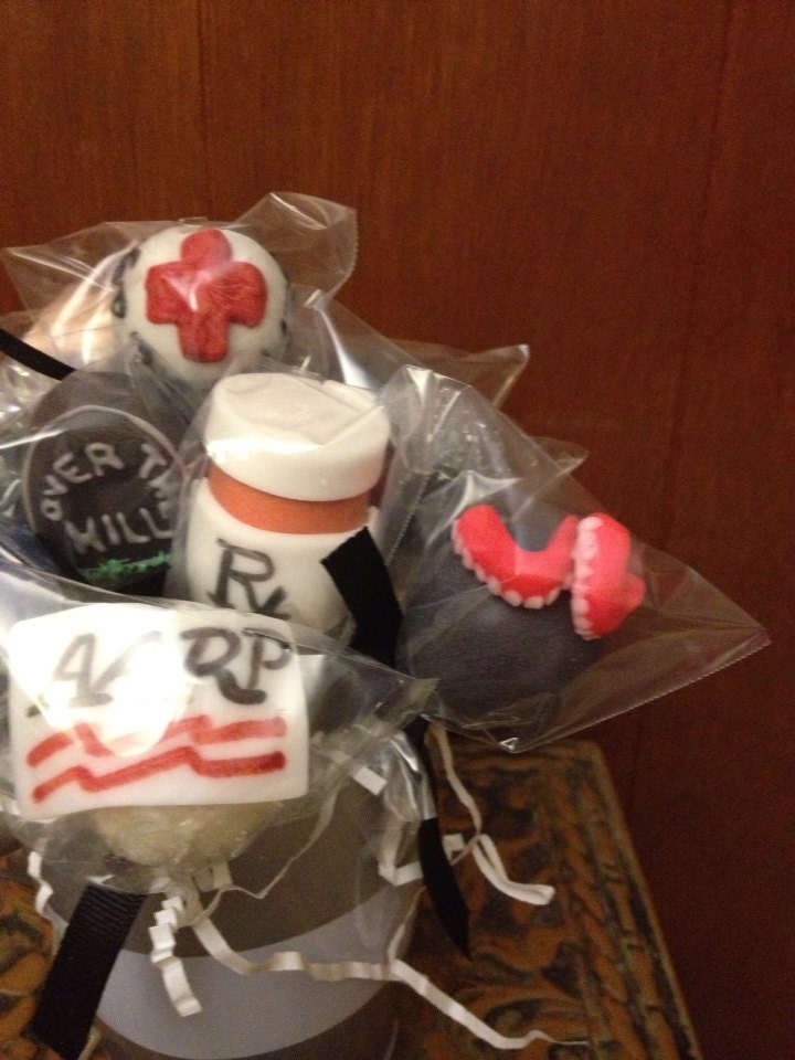 Old Age Survival Kit Cake Pops or Over the Hill - Etsy