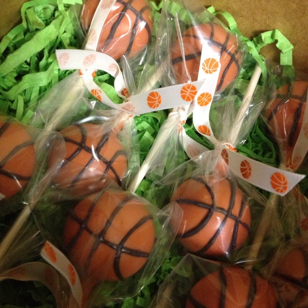 Basketball Cake Pop - Etsy