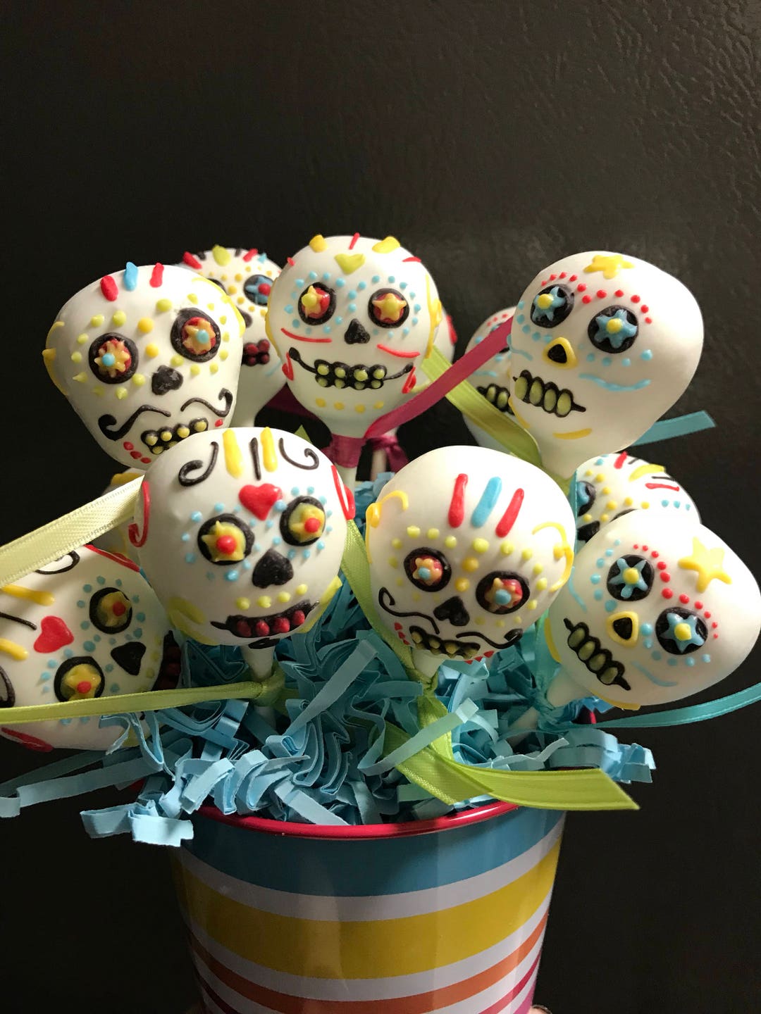Sugar Skull Cake Pops - Etsy