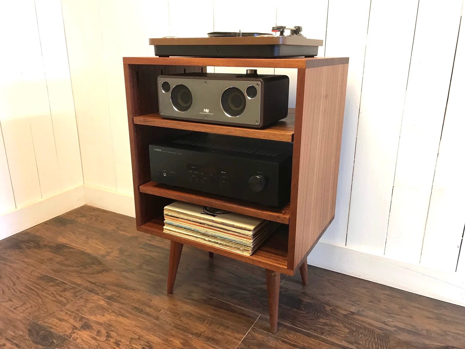 Solid Mahogany Record Player Console Stereo Cabinet Album - Etsy