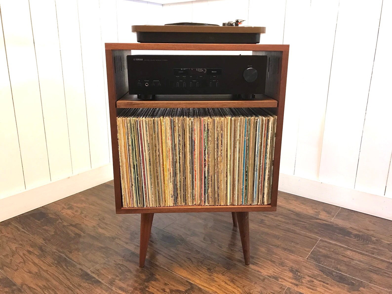 Solid Mahogany Record Player Console Stereo Cabinet Album - Etsy