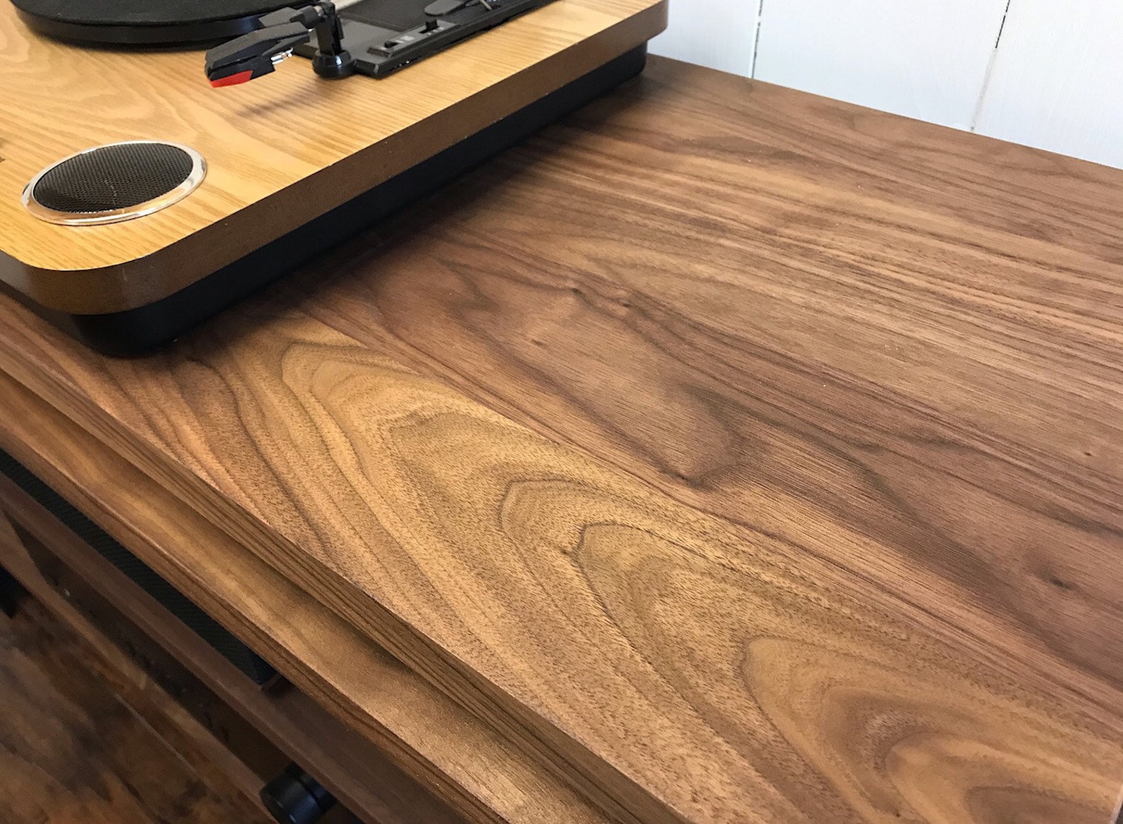 Walnut Stereo and Turntable Console With Optional Vinyl | Etsy