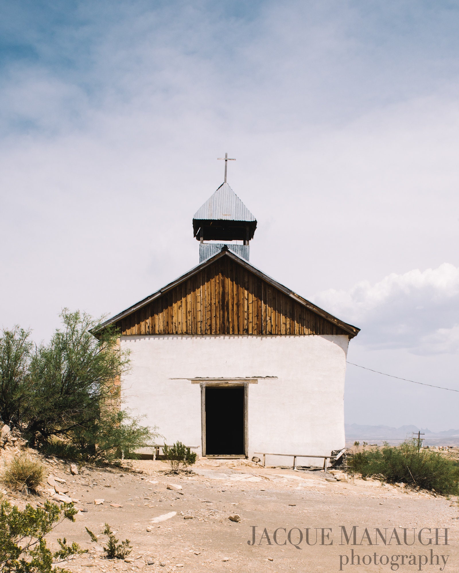 St Agnes Church in Terlingua, Texas Photographic Print | West Texas ...