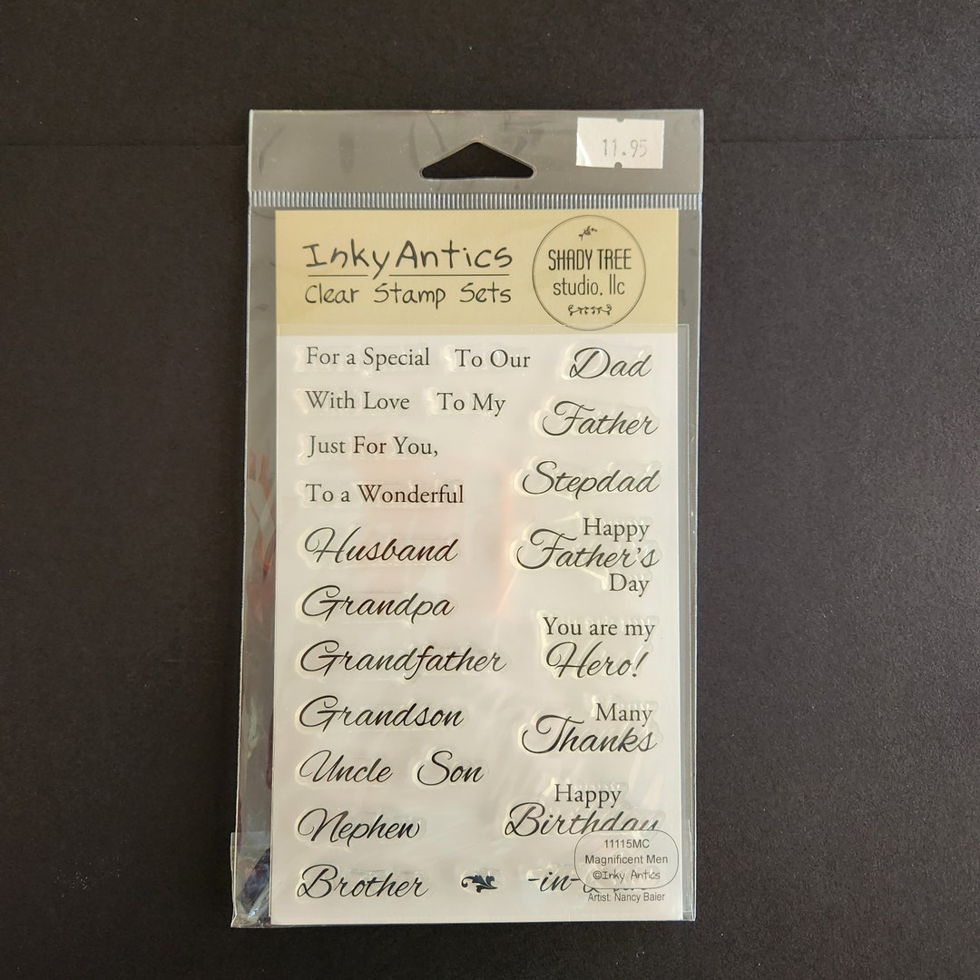 Magnificent Men Stamp Set by Inky Antics, for Acrylic Block - Etsy