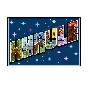 HYRULE - the Legend of Zelda Inspired Graph for Blanket, C2C, Written ...