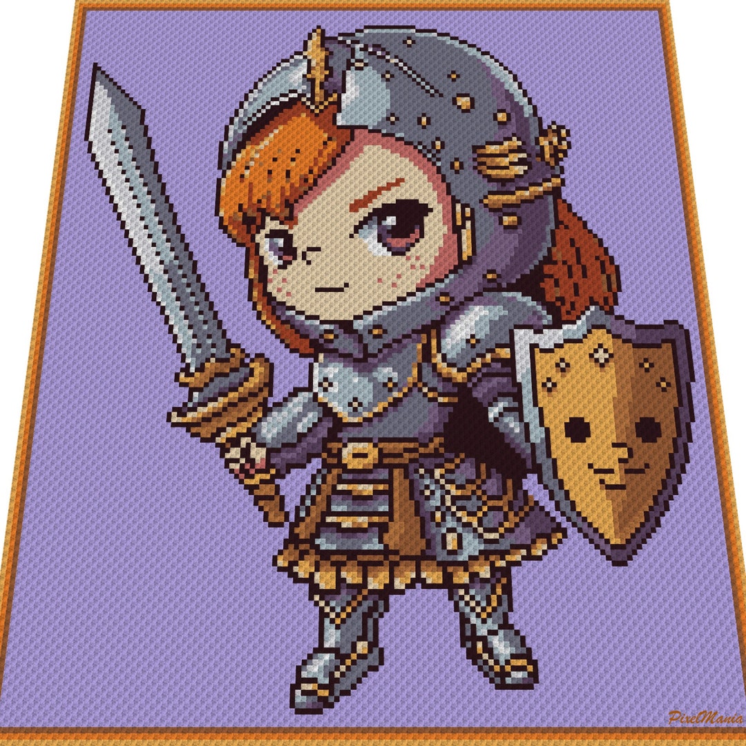 PRINCESS KNIGHT - C2c Graph - Etsy