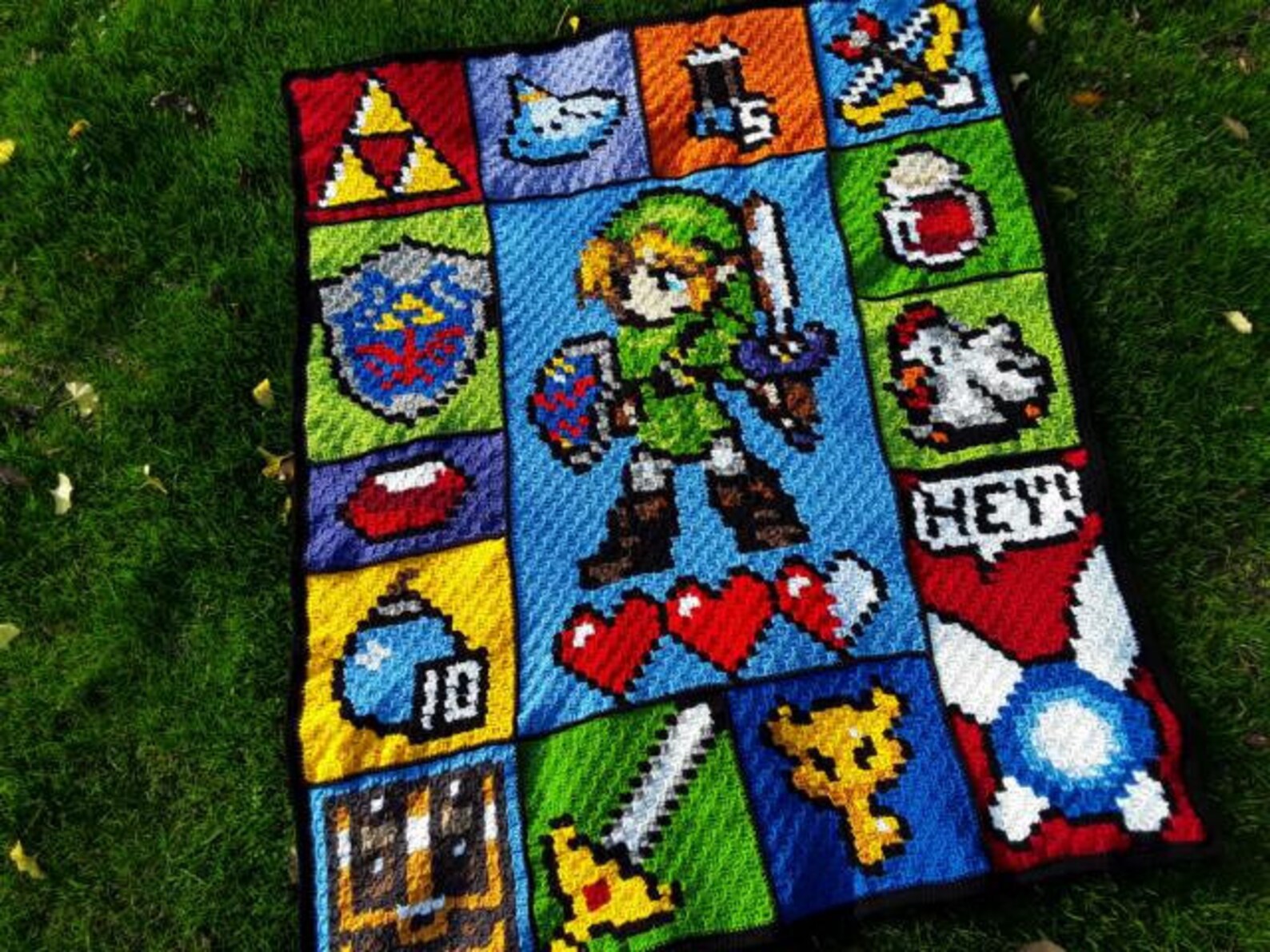 The Legend of Zelda Inspired Graph for Blanket C2C Written | Etsy