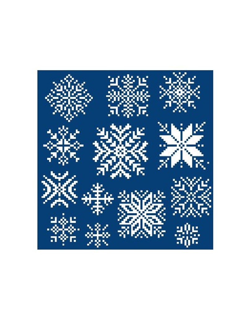 13 SNOWFLAKES Graph for C2C Crochet Blanket Pillow Poncho - Etsy
