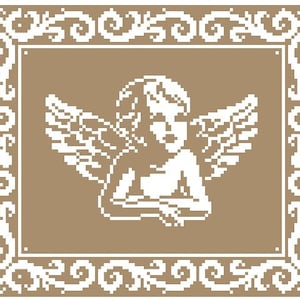 ANGEL - Graph for Crochet Sc Blanket, Written & Color Blocked ...