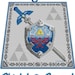 SHIELD - SWORD - the Legend of Zelda Inspired Graph for Blanket ...