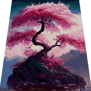 JAPANESE CHERRY TREE - Graph for C2c Crochet Blanket - Etsy
