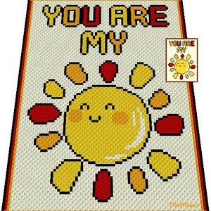 SUN - You Are My SUNSHINE - Crochet Graph for Blanket, C2C, Written ...
