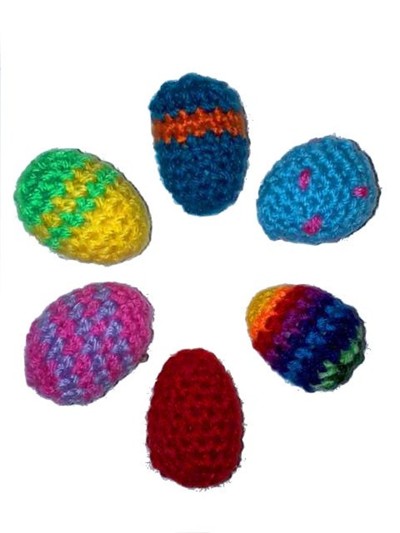 CROCHET PATTERN * Colorful Mini EGGS * E-book, Instant Download, Pdf ...