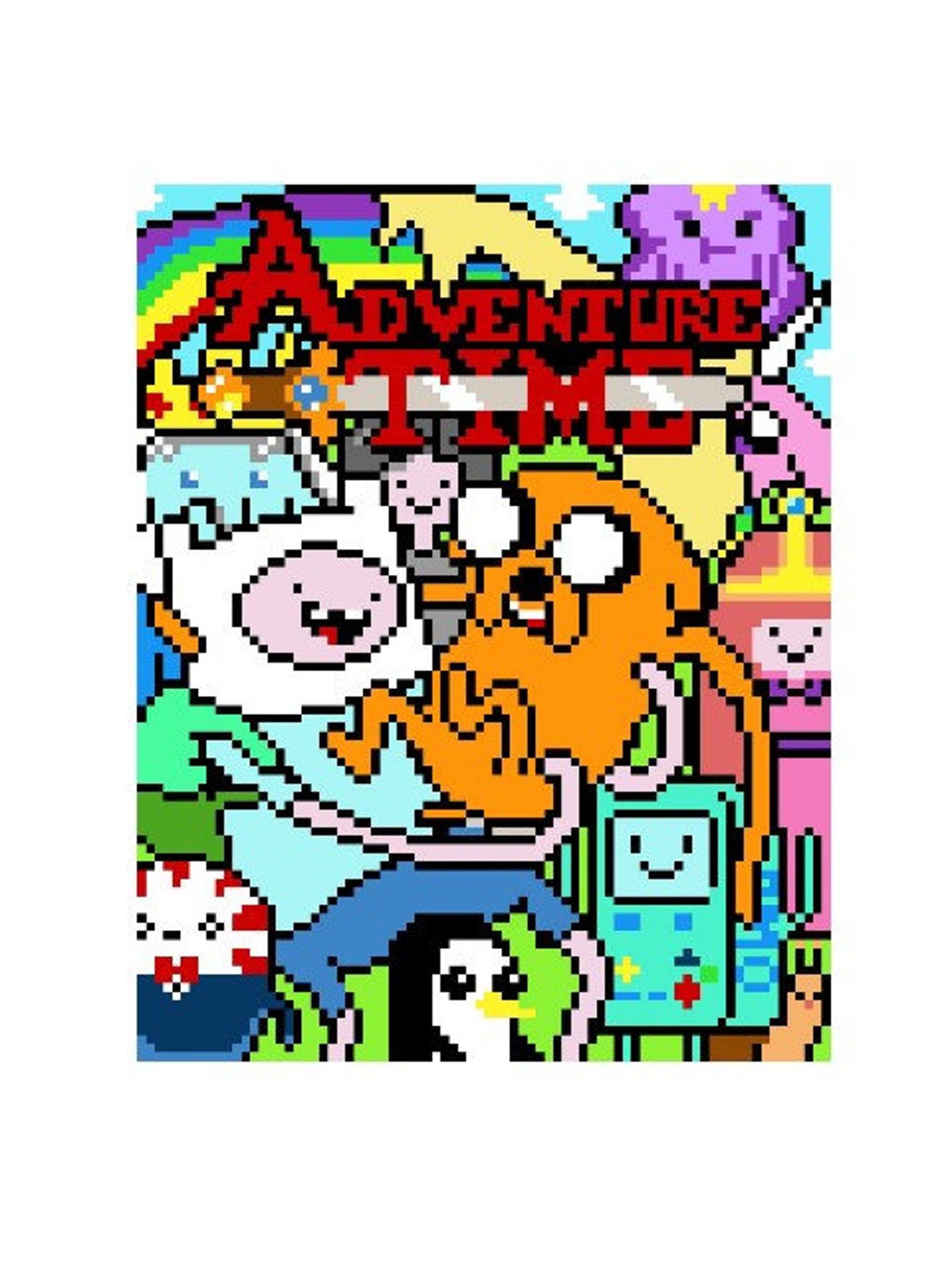 Adventure Time Doodle Inspired Graph for Blanket, C2C, Written ...