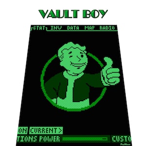 FALLOUT - VAULT BOY - Graph for C2C Blanket - Etsy