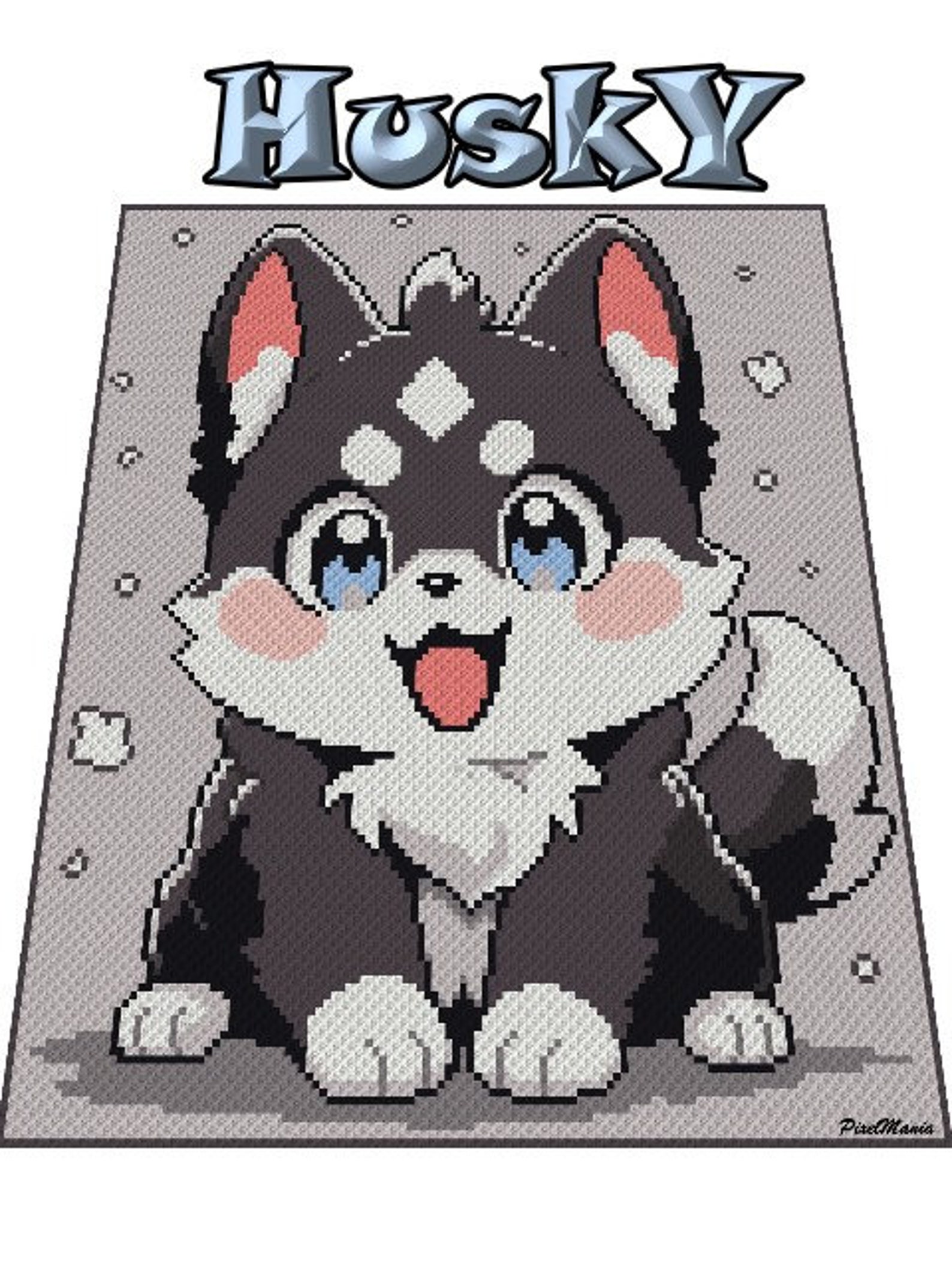 HUSKY - Graph for C2c Crochet Blanket - Etsy