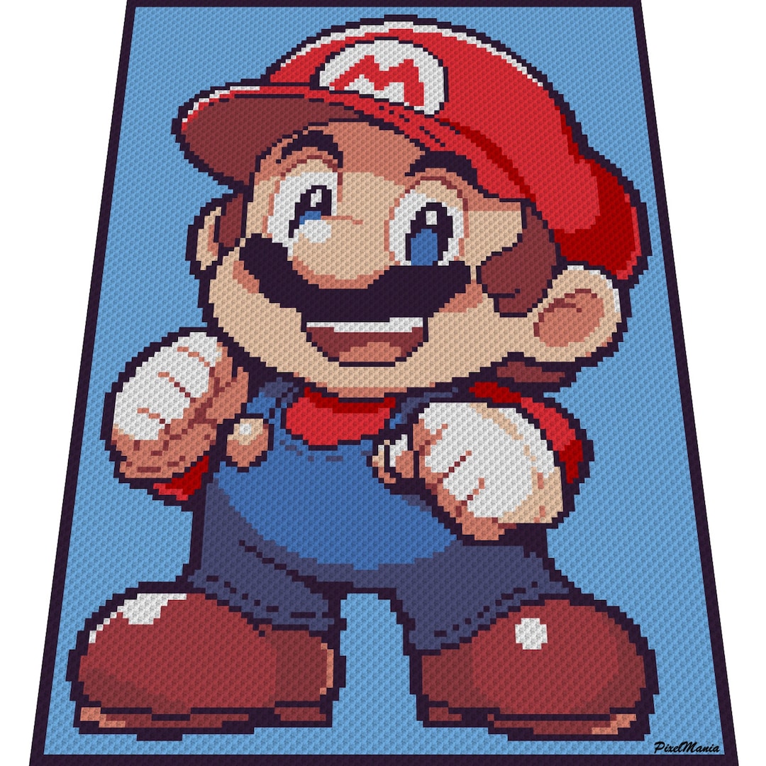 SUPER MARIO - C2c Graph - Etsy