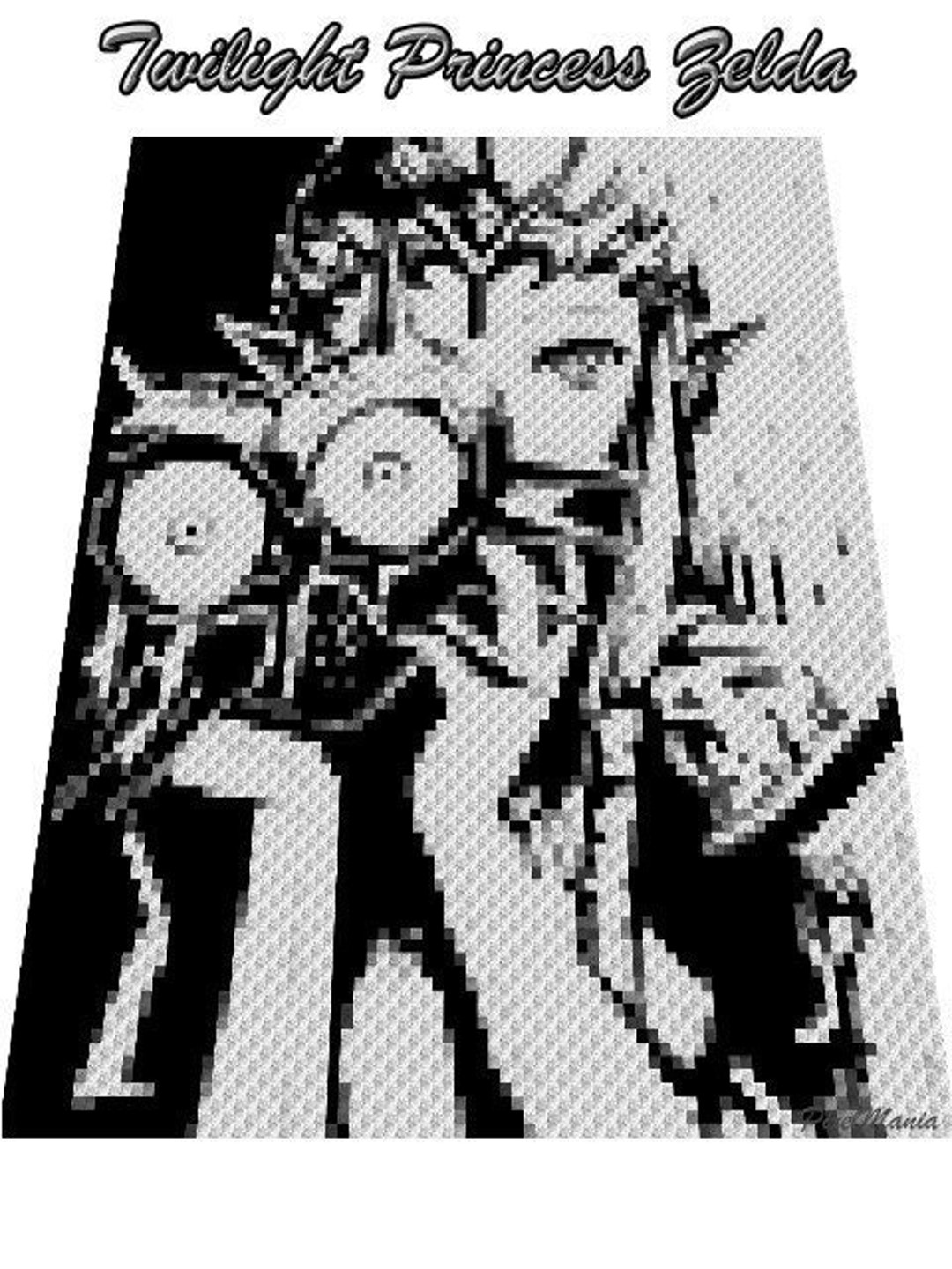 TWILIGHT PRICESS ZELDA - C2c Graph - Etsy