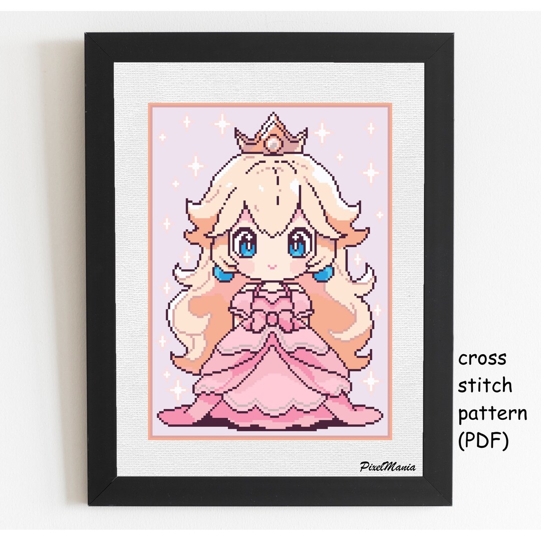 PEACH - Modern Cross Stitch PATTERN - Etsy