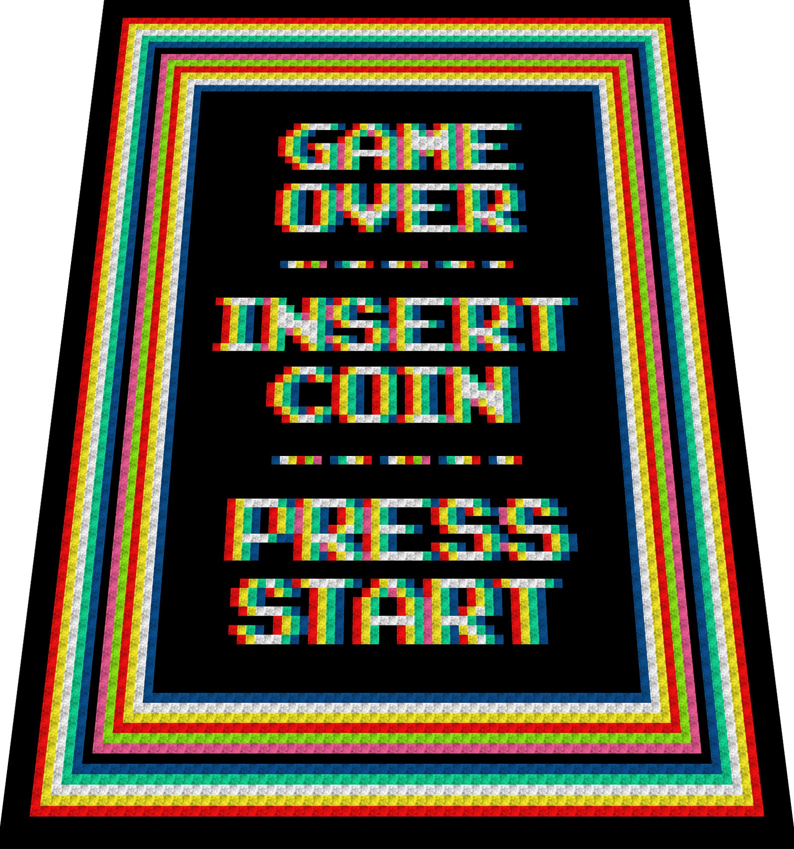 GAME OVER 2 - Graph for Crochet C2c Gamer Blanket, Written & Color ...
