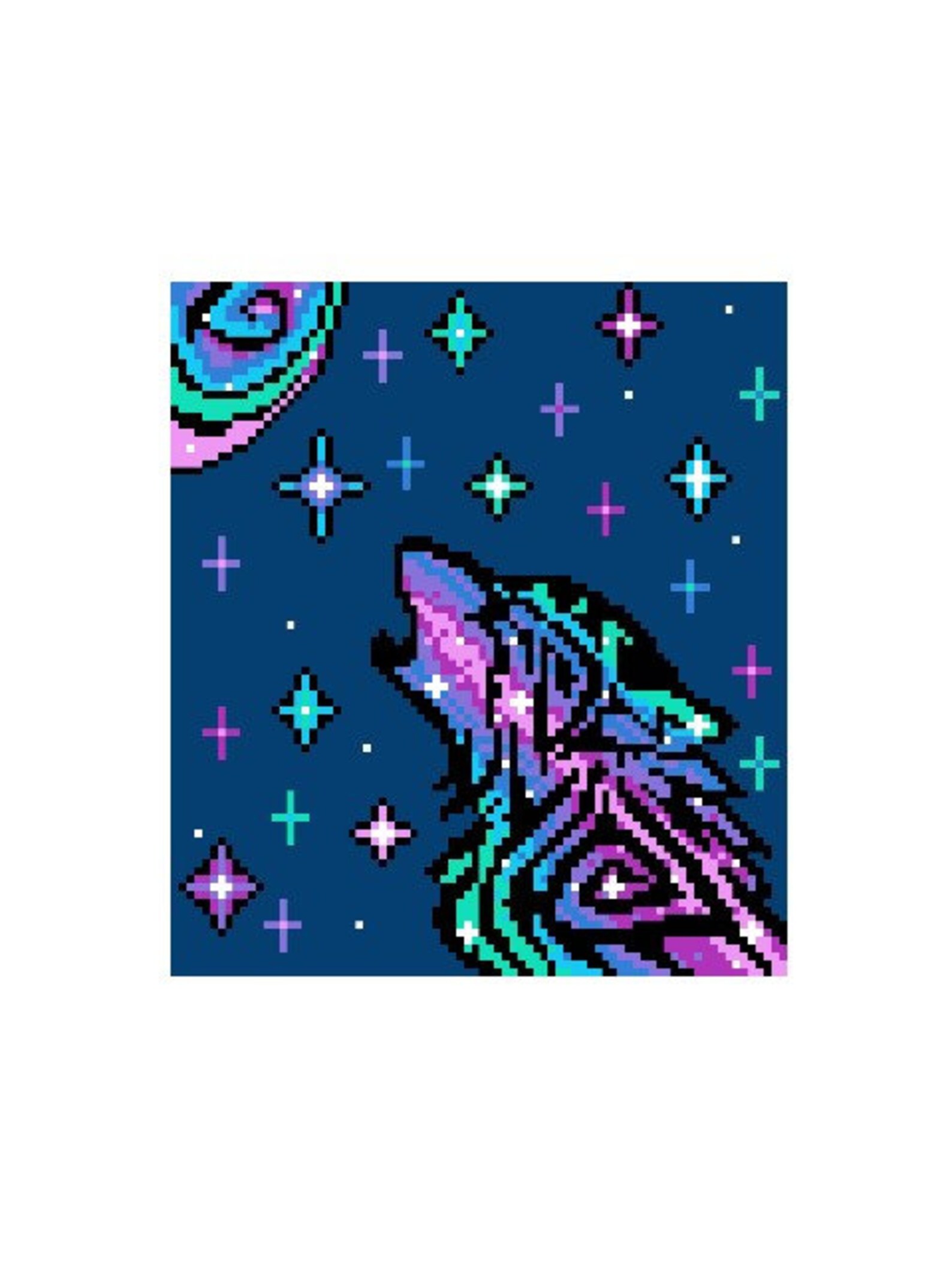 COSMO WOLF Graph for Crochet C2c Blanket C2C Written & | Etsy