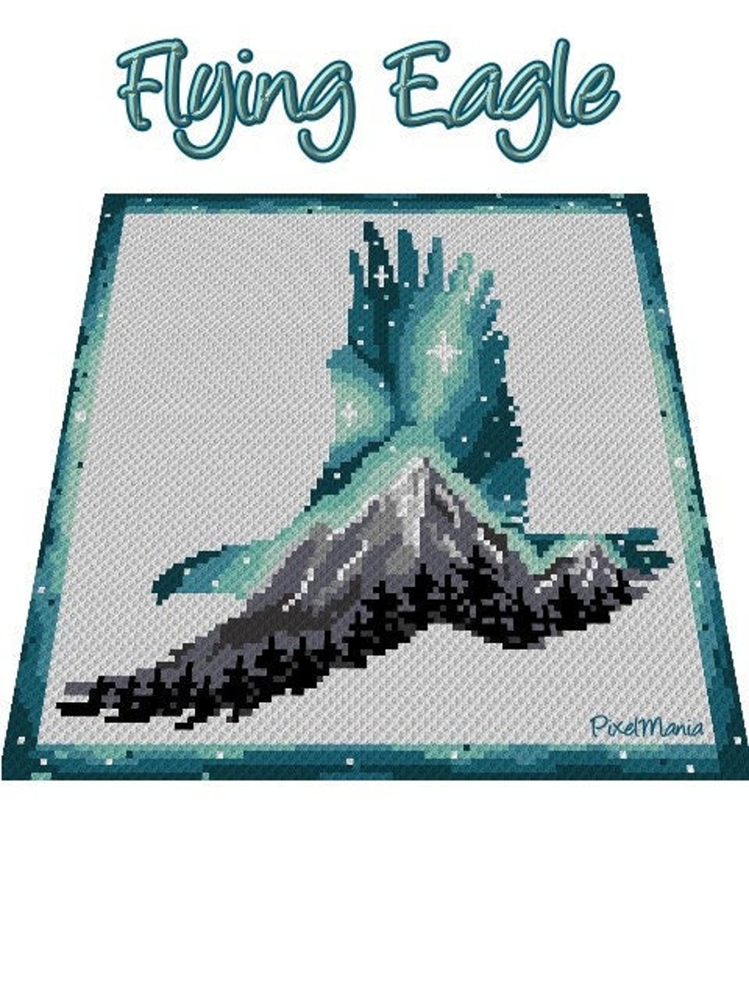 FLYING EAGLE - Graph for Crochet C2c Blanket, C2C, Written & Color ...