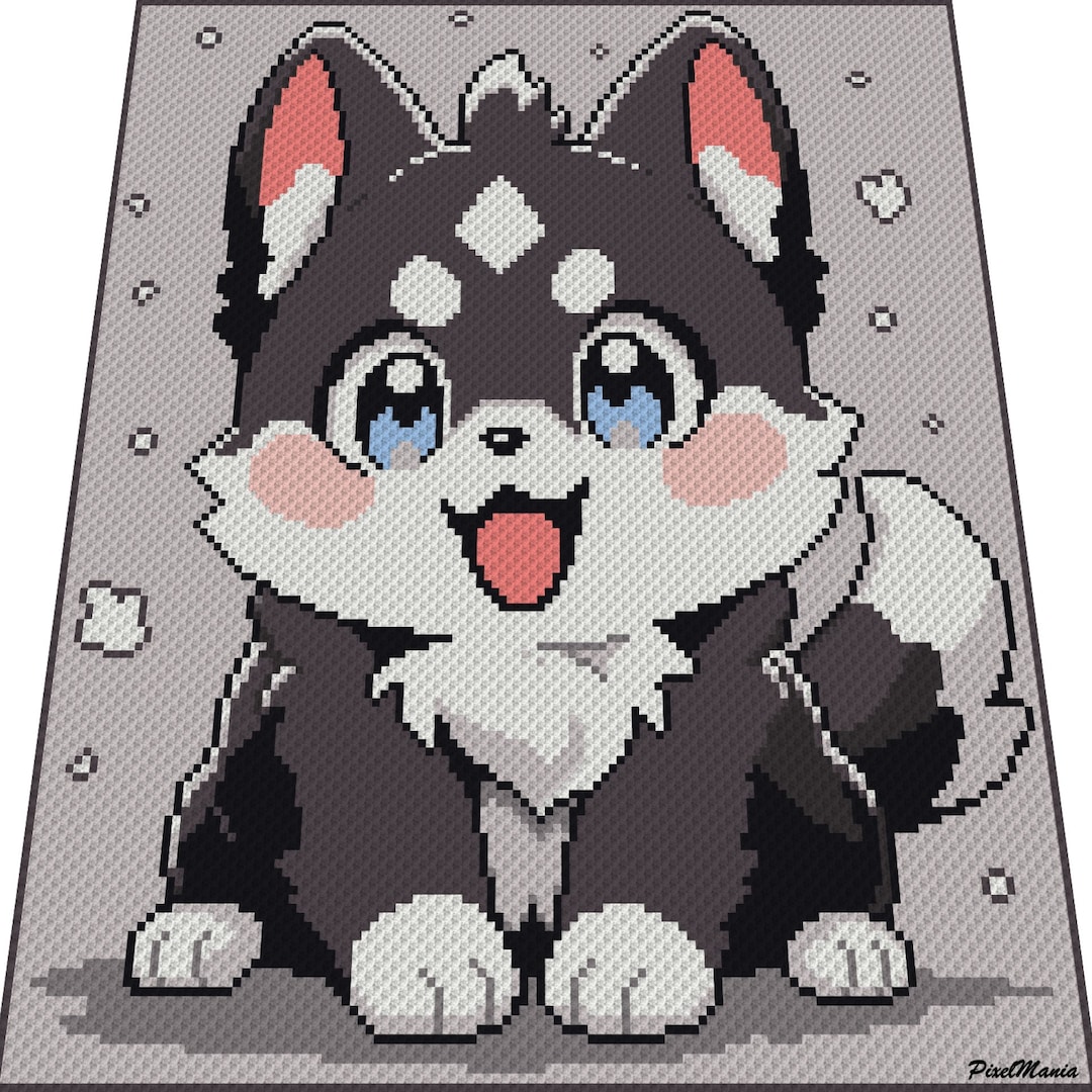 HUSKY - Graph for C2c Crochet Blanket - Etsy